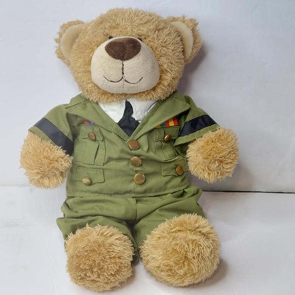 Build-A-Bear | Toys | Buildabear Military Bear Green Usa Military ...